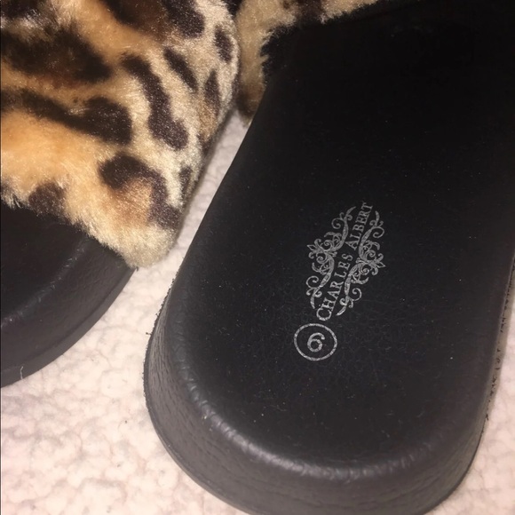 Shoes | Leopard Print Fur Slides | Poshmark